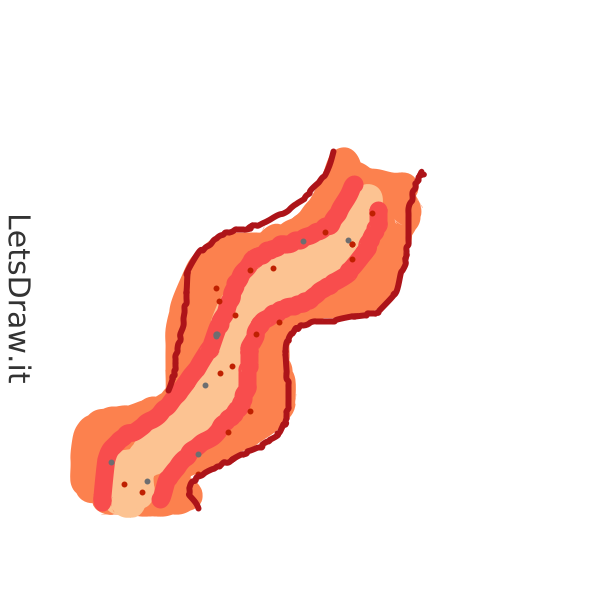 How to draw bacon / 3hycxm598.png / LetsDrawIt