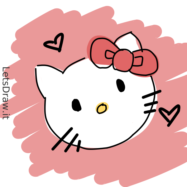 How to draw Hello Kitty / 3ifaegkka.png / LetsDrawIt