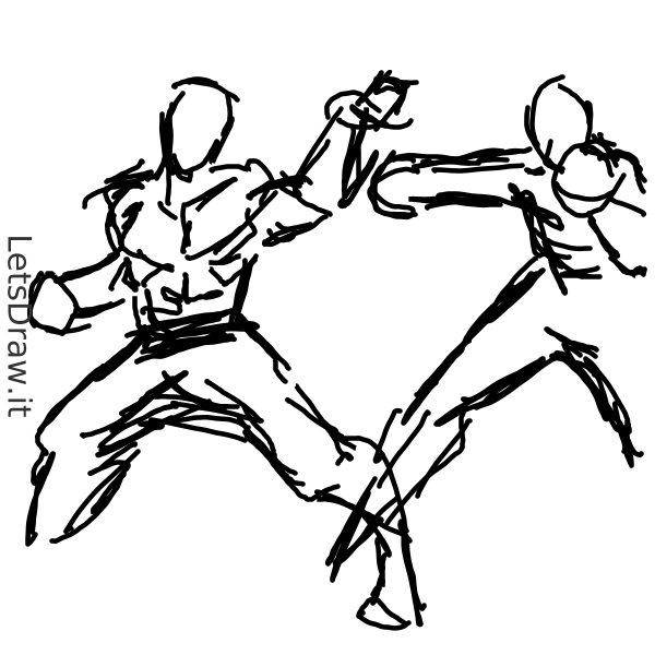 How to draw fight / 3ig9pytjz.png / LetsDrawIt