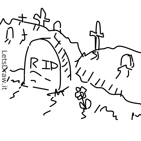 How to draw cemetery / 3im8ac4g.png / LetsDrawIt