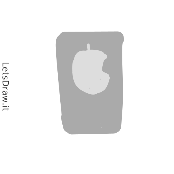 How to draw Iphone Apple / 3j5tj5g8y.png / LetsDrawIt