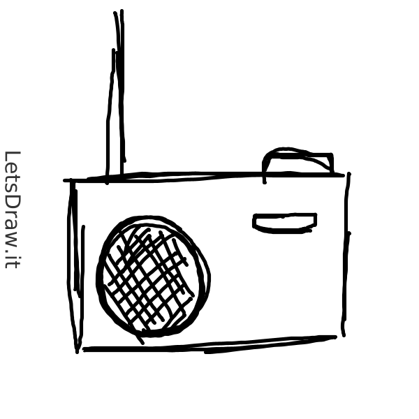 How to draw radio / 3k9m8iygr.png / LetsDrawIt