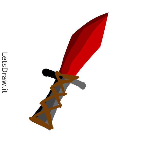 How to draw dagger / 3mgifj7uy.png / LetsDrawIt