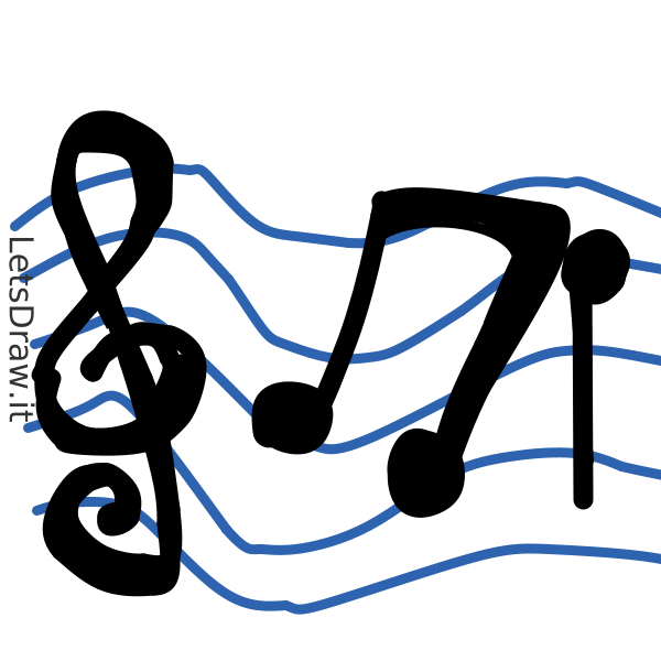 How to draw music / 3ntf6tan.png / LetsDrawIt