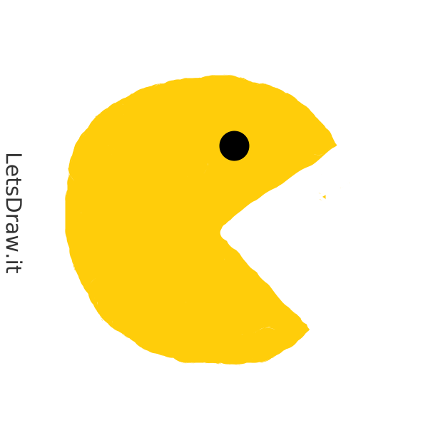 How to draw pacman / 3o3tqj6gy.png / LetsDrawIt