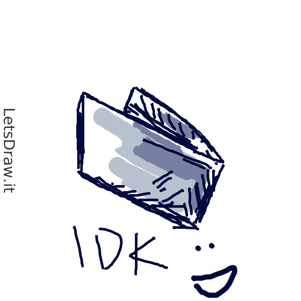 How to draw wallet / 3ofget9ko.png / LetsDrawIt