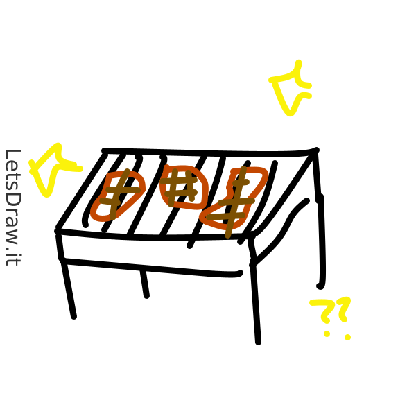 How to draw barbecue / 3qkhk6nqb.png / LetsDrawIt