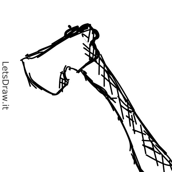 How to draw axe / 3qptfbpff.png / LetsDrawIt
