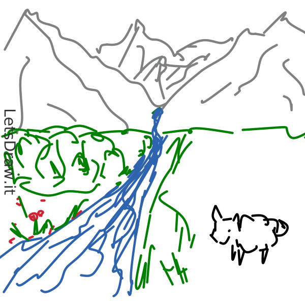 How to draw mountains / 3r4yr1ewg.png / LetsDrawIt