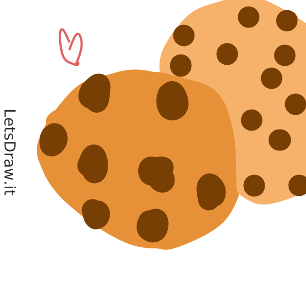 How to draw cookies / 3rnjf8frz.png / LetsDrawIt
