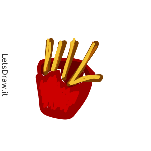 How to draw fries / 3se1f7mo1.png / LetsDrawIt