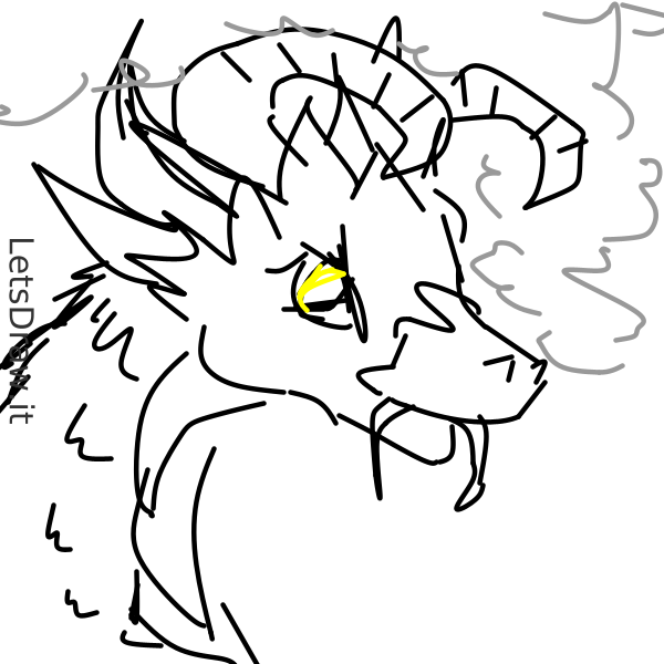 How to draw dragon / 3tcinxtbt.png / LetsDrawIt