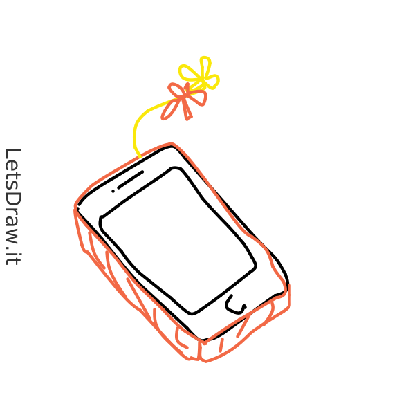 How to draw cell phone / 3ujfc1ai.png / LetsDrawIt