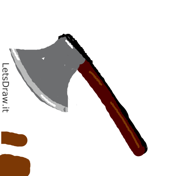 How to draw axe / 3wmnxxipy.png / LetsDrawIt
