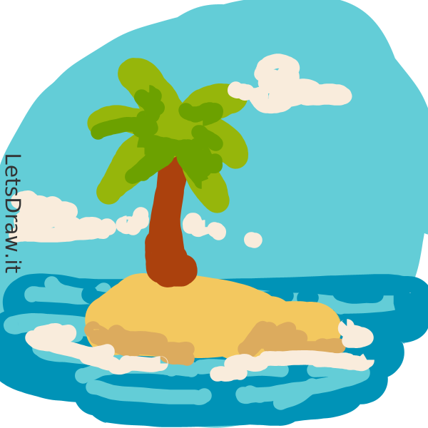 How to draw island / 3yxhk79i4.png / LetsDrawIt