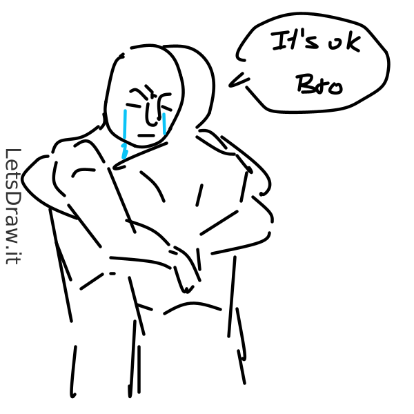How to draw hug / 3yxspkpre.png / LetsDrawIt