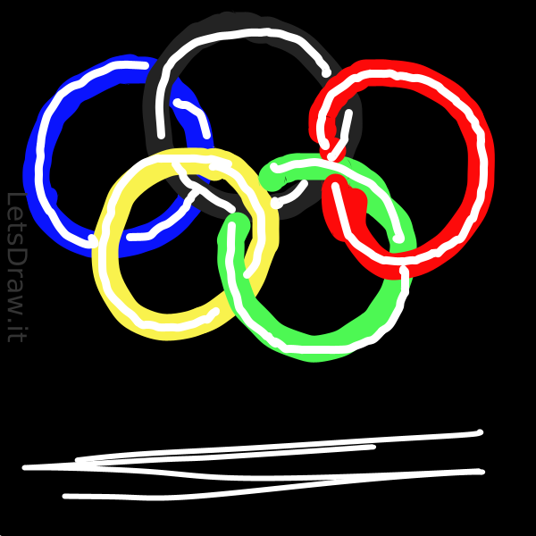 How to draw Olympic rings / 3zgrxinii.png / LetsDrawIt