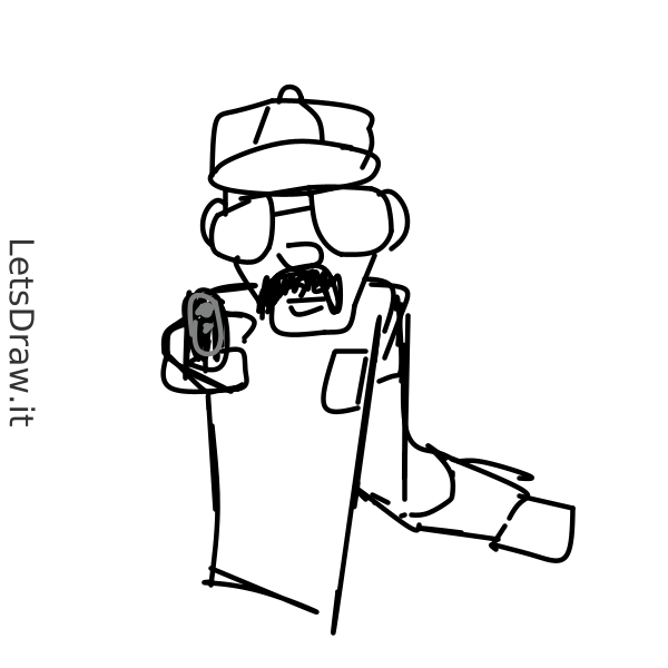 How to draw police / 4398nb19c.png / LetsDrawIt