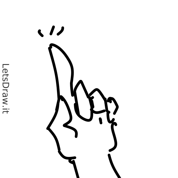 How to draw index finger / 4a65dkizw.png / LetsDrawIt