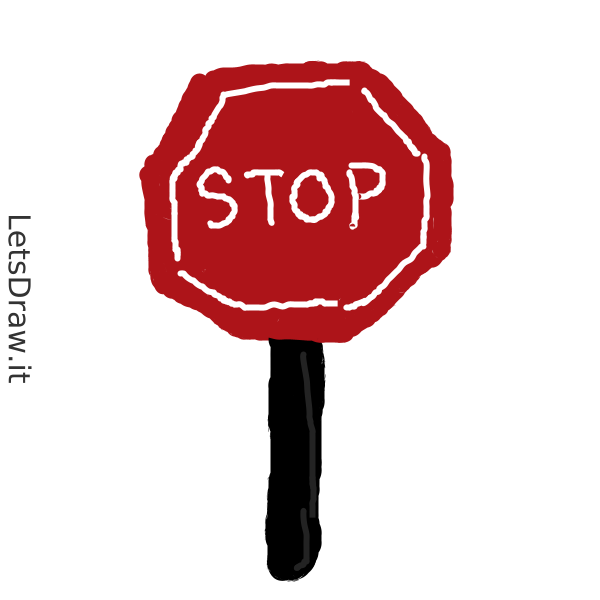 How to draw stop / 4afftw6mk.png / LetsDrawIt