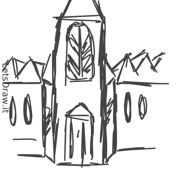 How to draw church / 4aionfyhb.png / LetsDrawIt