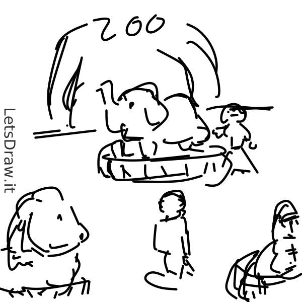 How to draw zoo / 4aqtpdw93.png / LetsDrawIt