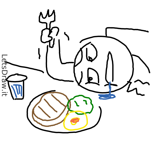 How to draw lunch / 4b4fbaoa6.png / LetsDrawIt