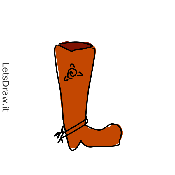 How to draw boot / 4b8fkd4yr.png / LetsDrawIt
