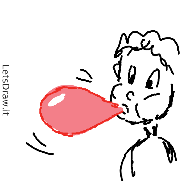 How to draw chewing gum / 4ba3tdno8.png / LetsDrawIt