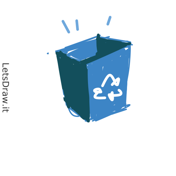 How to draw recycling bin / 4be4epm7m.png / LetsDrawIt