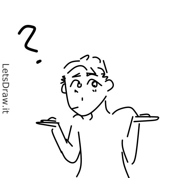 How to draw question mark / 4bsqmune.png / LetsDrawIt
