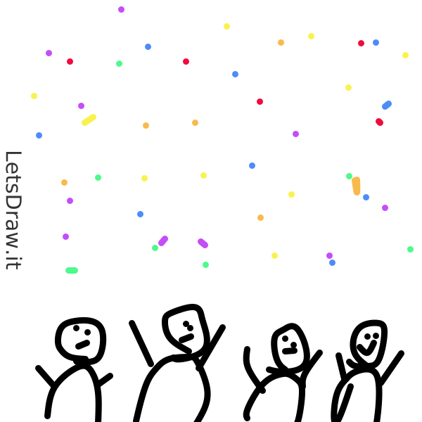 How to draw party / 4d89ctek6.png / LetsDrawIt