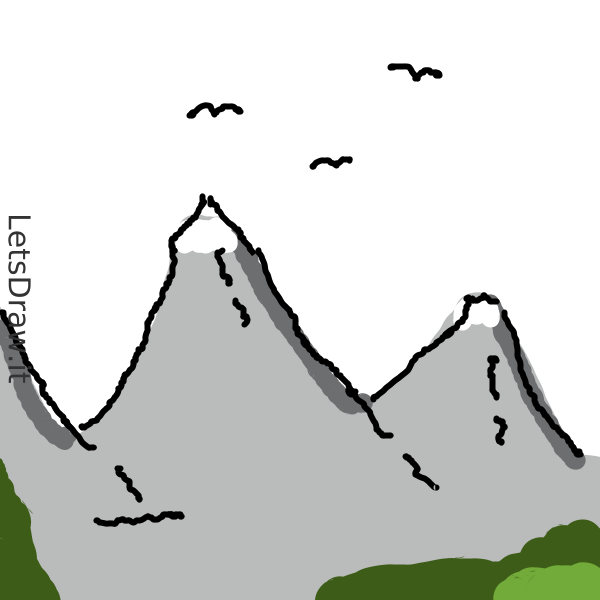 How to draw mountains / 4dh3odk6p.png / LetsDrawIt