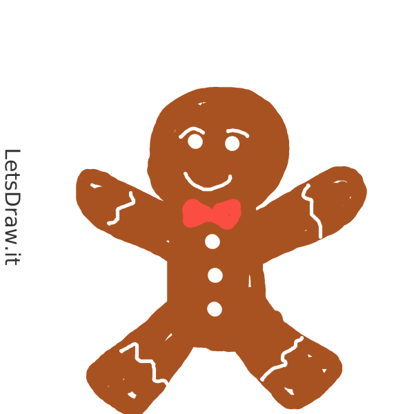 How to draw gingerbread / 4fon86mia.png / LetsDrawIt