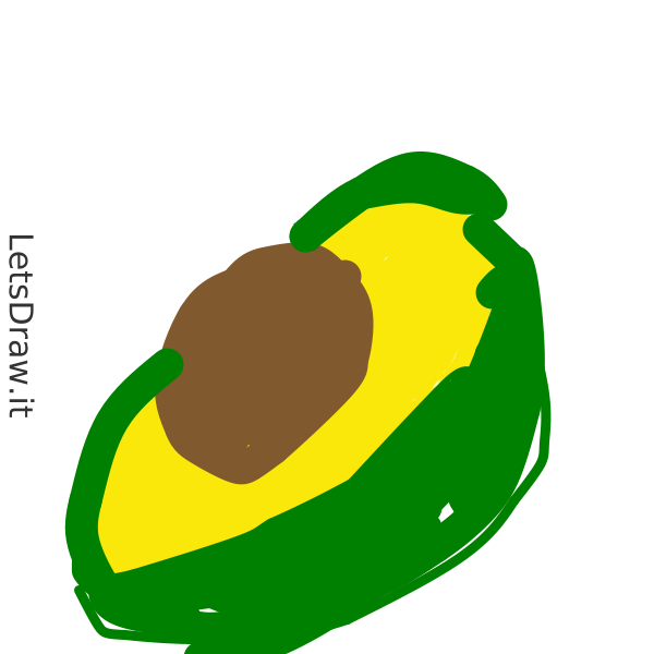 How to draw avocado / 4gdi8ay1.png / LetsDrawIt