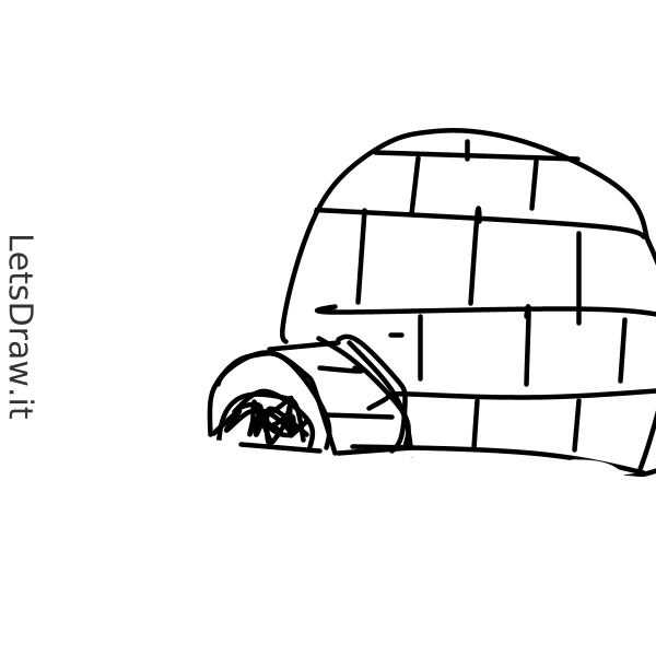 How to draw igloo / 4gh4nmdw3.png / LetsDrawIt