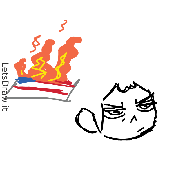 How to draw america / LetsDrawIt