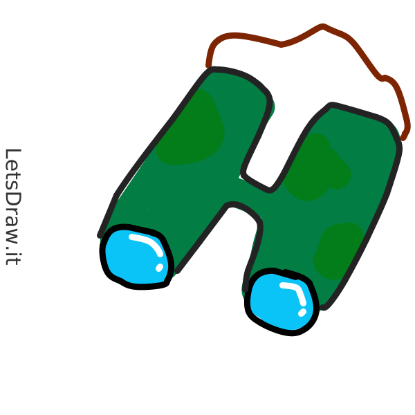 How to draw binoculars / 4jdcjri9s.png / LetsDrawIt