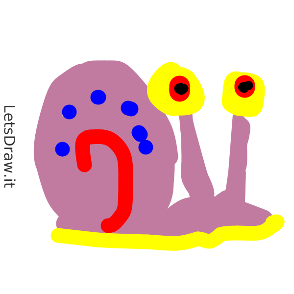 How to draw snail / 4jj91cek.png / LetsDrawIt