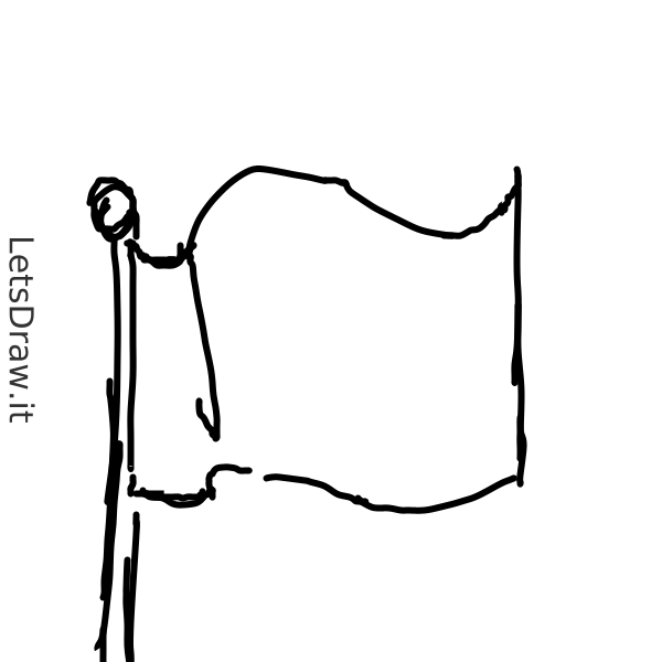How to draw flag / 4jm6q5ge3.png / LetsDrawIt