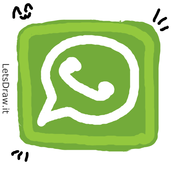 How to draw WhatsApp / 4kjro8ney.png / LetsDrawIt