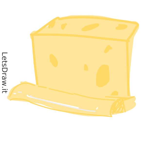 How to draw cheese / 4mi6gyb99.png / LetsDrawIt