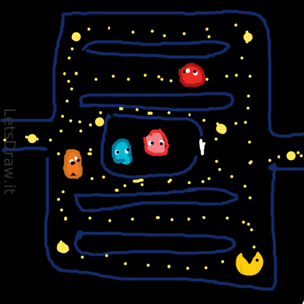 How to draw pacman / 4mtatzsux.png / LetsDrawIt