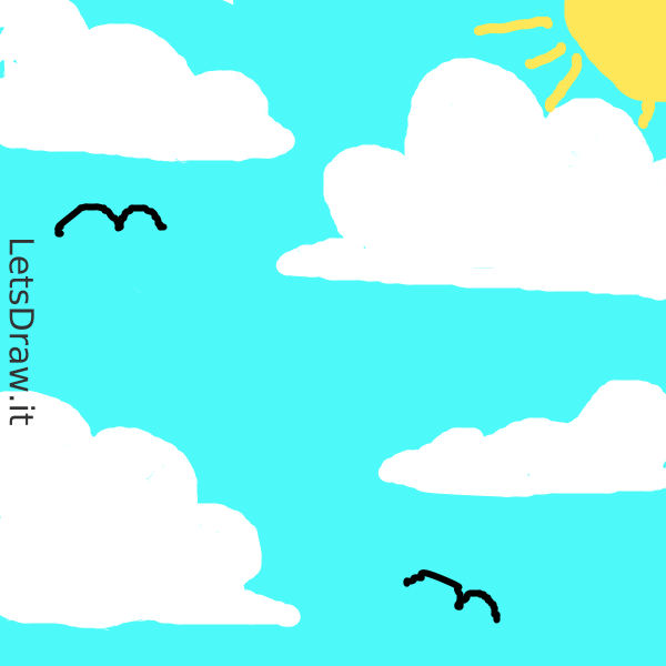 How to draw blue sky / 4nc7xwady.png / LetsDrawIt