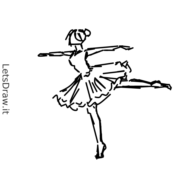 How to draw ballet / LetsDrawIt