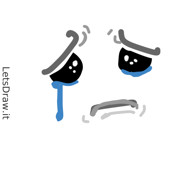 How to draw sad face / 4ot7faxyz.png / LetsDrawIt