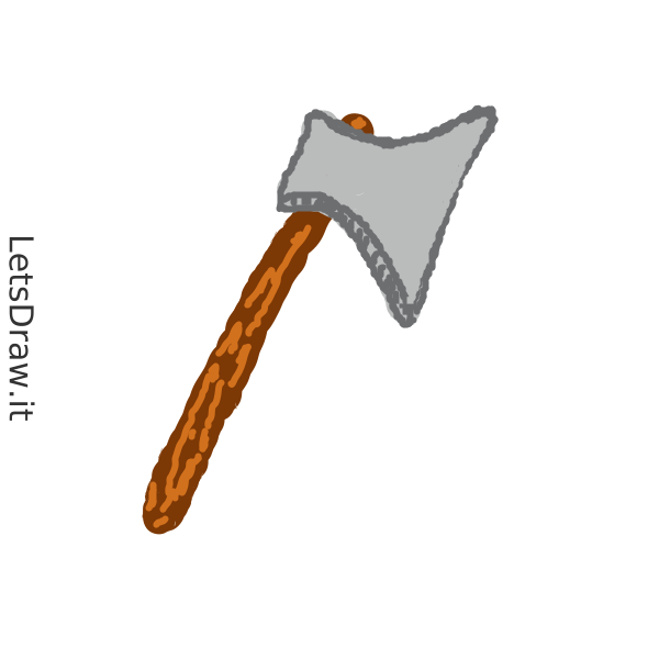 How to draw axe / 4pkyx5rsu.png / LetsDrawIt