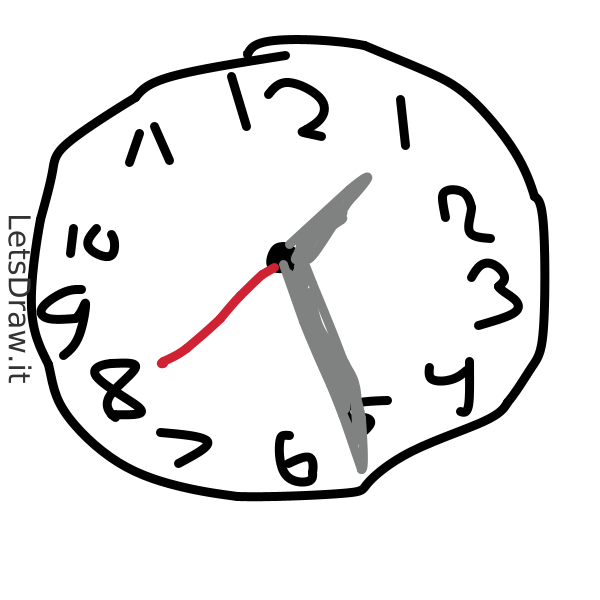 How to draw clock / 4pqqmd4w.png / LetsDrawIt