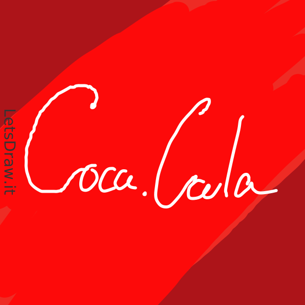 How to draw Coca Cola / 4tm6or4wy.png / LetsDrawIt