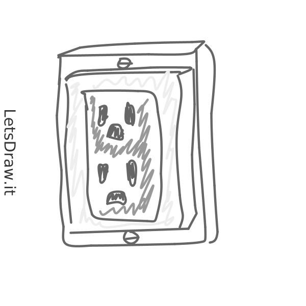How to draw power socket / 4u6tfjx7w.png / LetsDrawIt
